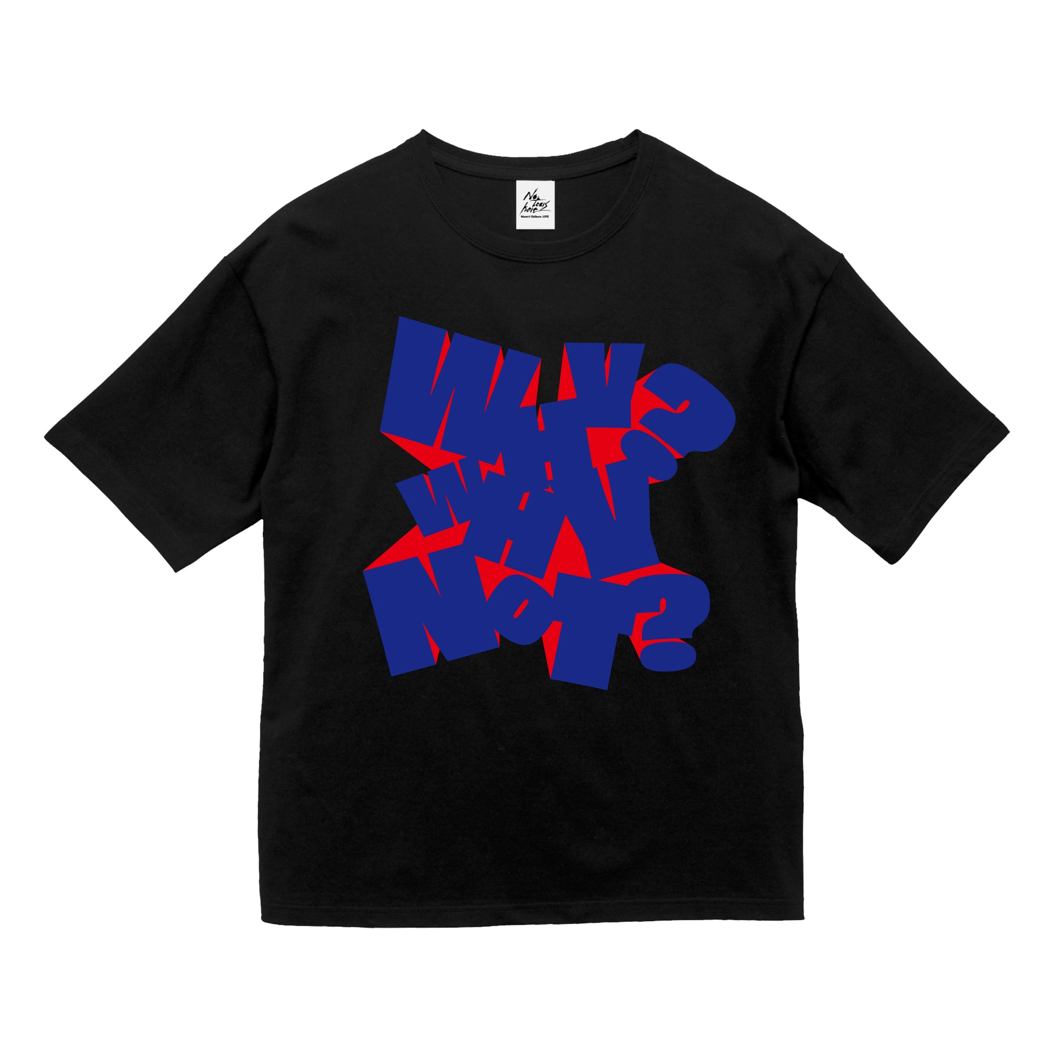 No tears here – "Why? Why not?" T-shirt (Black)
